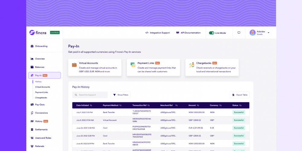 Easily receive and collect payments|Fincra Pay-In
